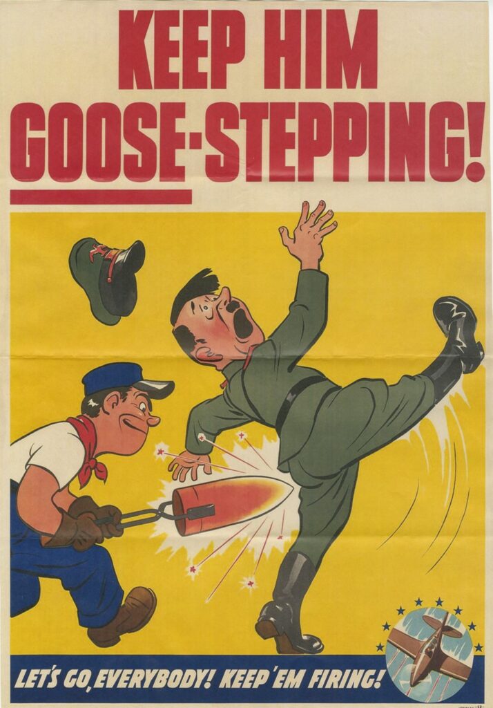 Anti-Nazi propaganda poster, c. 1940s - DYNASTY AUCTIONS
