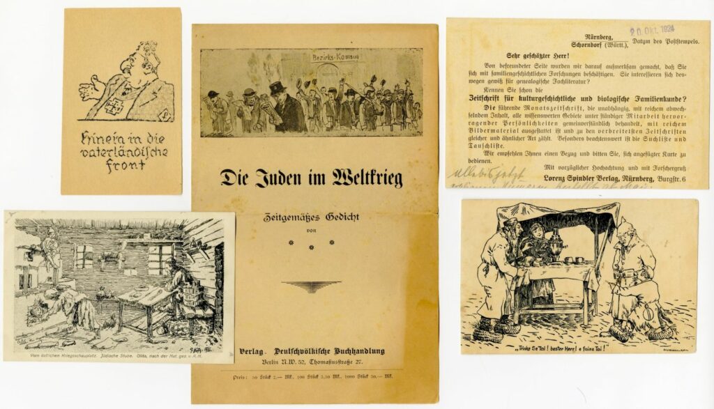 Collection of antisemitic paper and propaganda materials - Nazi Germany ...